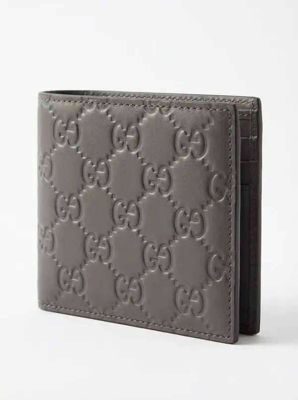 Gucci Gg Emblem Coin Wallet - Grey