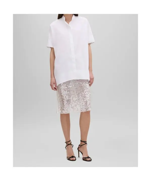 Aspesi Long-sleeved Shirt With Lapels And Button Fastening - White