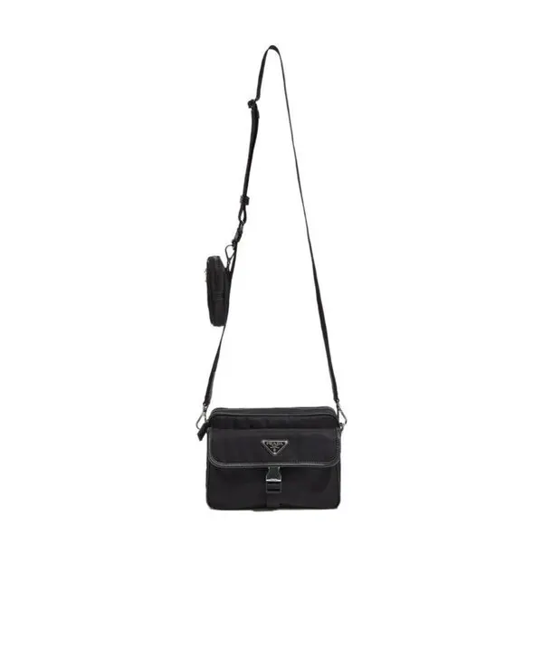 Prada Logo Cross-body Bag - Black