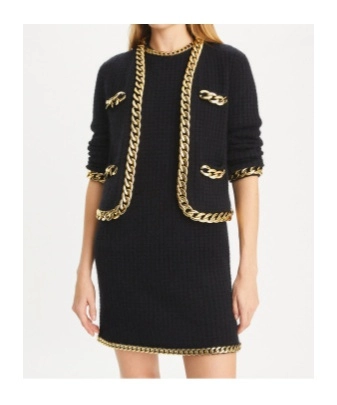Tory Burch Kendra Chain Cardigan