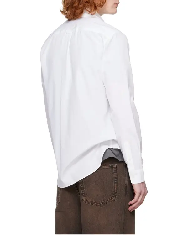 Maison Kitsuné Fox Head Patch Long-sleeved Shirt