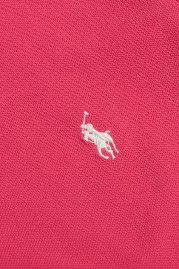 Polo Ralph Lauren Logo Embroidered Short-sleeved Polo Shirt - Pink