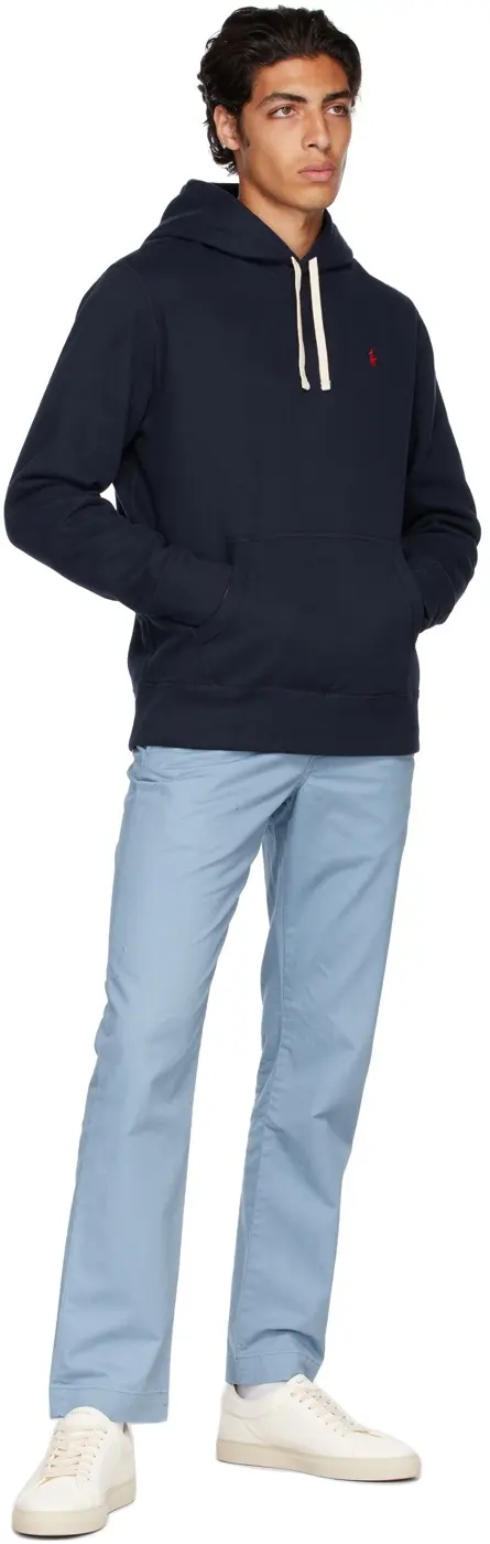 Polo Ralph Lauren Embroidered Logo Hoodie - Blue