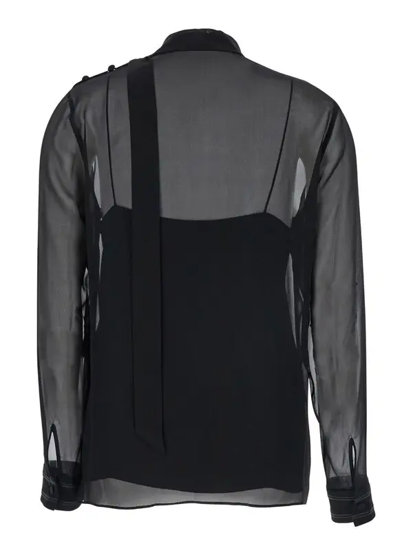 Gucci Layered Sheer Detailed Blouse
