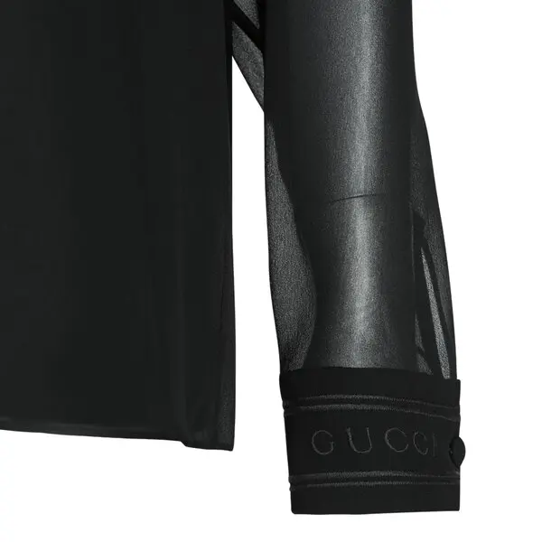 Gucci Layered Sheer Detailed Blouse