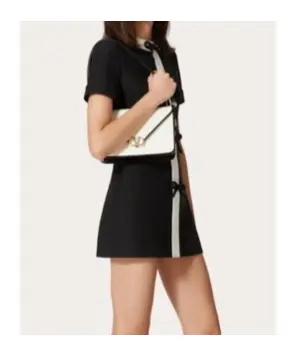 Valentino Garavani Crepe Couture Short Dress With Bow Detail