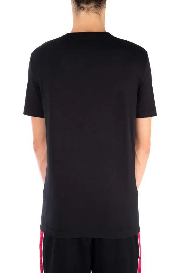 Dolce & Gabbana Round Collar Printed T-shirt