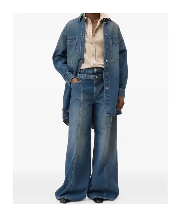 Closed Zoya-x Panelled Wide-leg Jeans - Blue