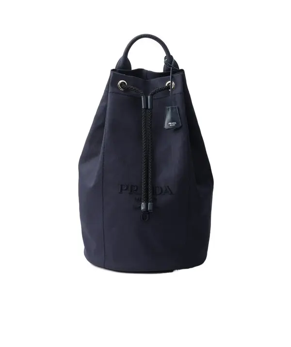 Prada Canvas Drawstring Duffle Bag - Baltic Sea Blue
