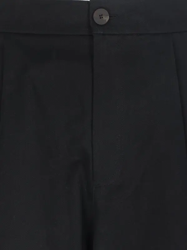 Studio Nicholson Sorte High-waisted Wide-leg Trousers - Black