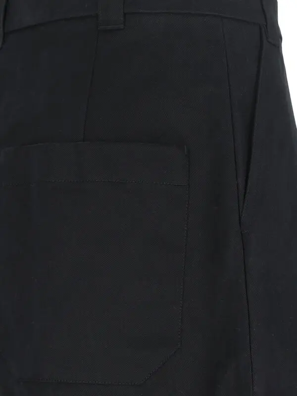 Studio Nicholson Sorte High-waisted Wide-leg Trousers - Black