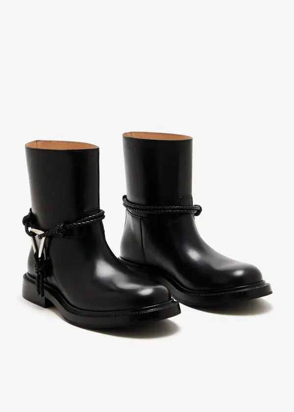 Bottega Veneta James Ankle Boots - Black