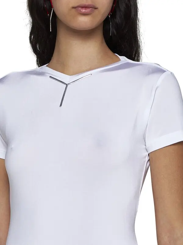 Y/project Detailed Crewneck T-shirt - White