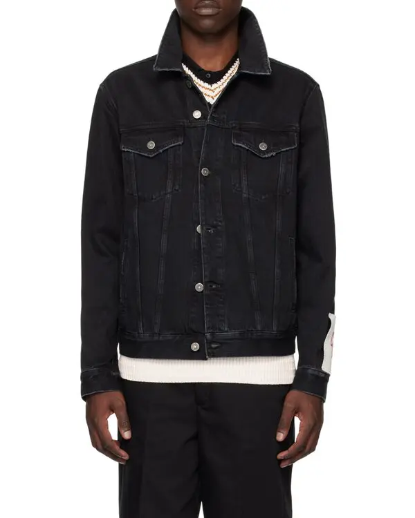 GOLDEN GOOSE Buttoned Denim Jacket - Black