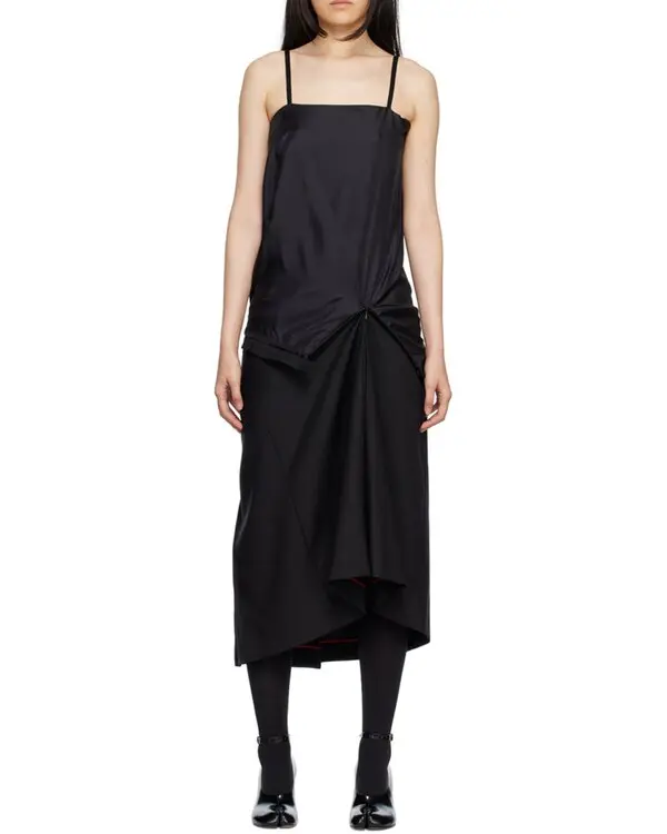 MAISON MARGIELA Panelled Midi Strap Dress