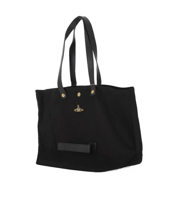VIVIENNE WESTWOOD Logo Plaque Large Tote Bag