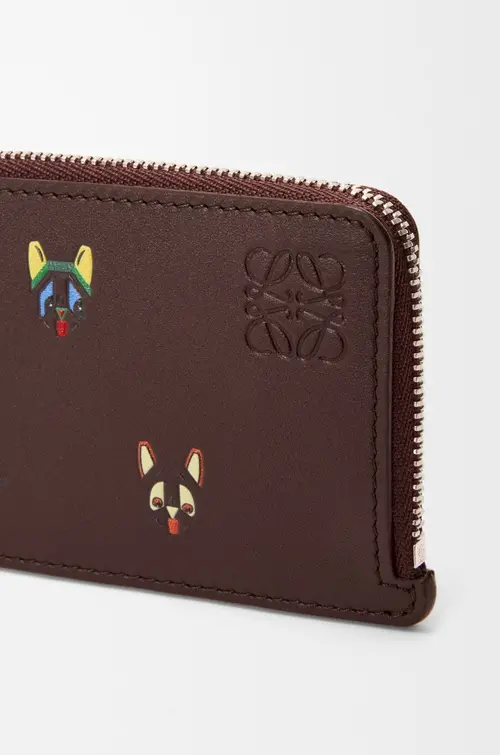 Loewe Cat-patterned Card Holder And Coin Purse