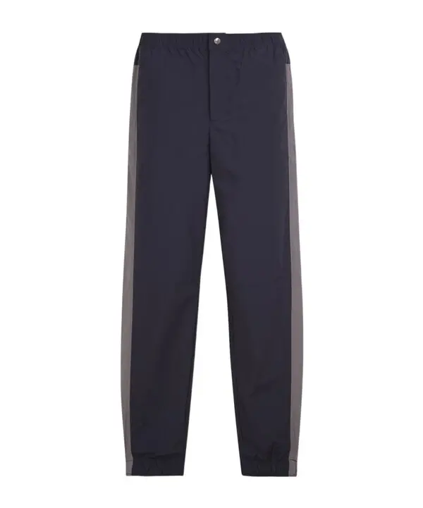 Maison Kitsuné Colour-block Tapered Track Pants - Black