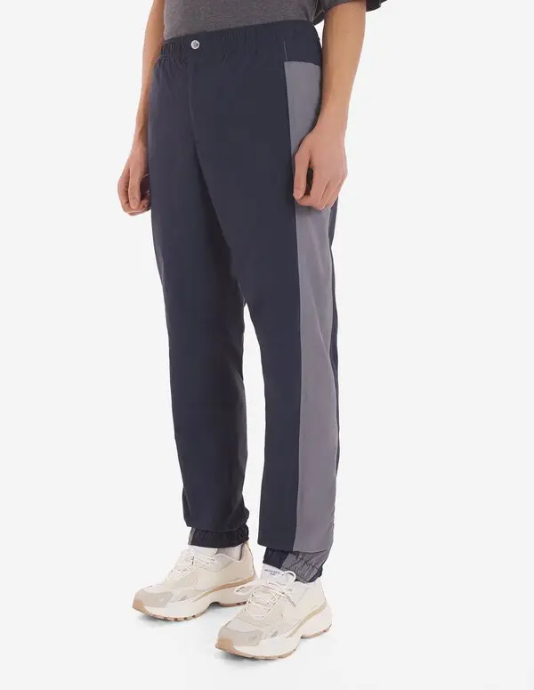 Maison Kitsuné Colour-block Tapered Track Pants - Black