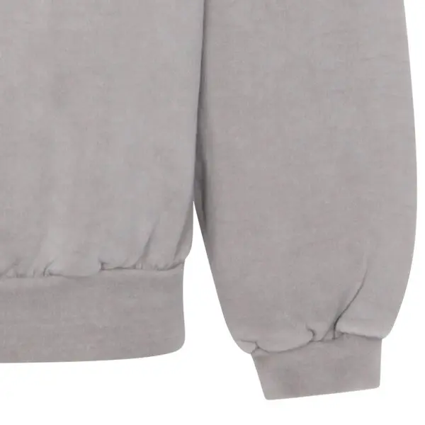 Fear Of God Logo Embroidered Classic Polo Sweatshirt - Gray