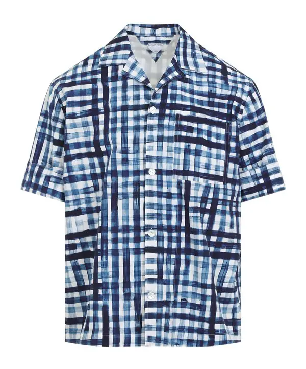 Bottega Veneta Short-sleeved Check Patterned Shirt