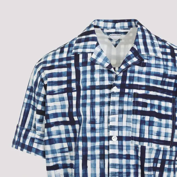 Bottega Veneta Short-sleeved Check Patterned Shirt