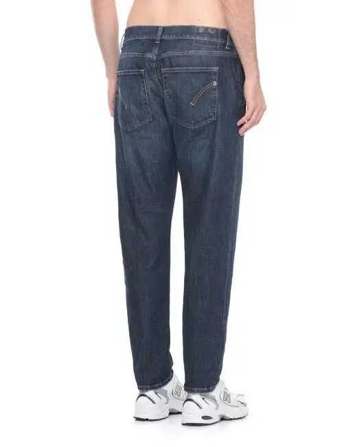DONDUP Belted Five-pocket Jeans - Blue