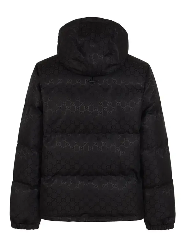 Gucci Monogrammed Zip-up Puffer Jacket With Hood