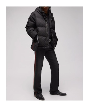 Gucci Monogrammed Zip-up Puffer Jacket With Hood