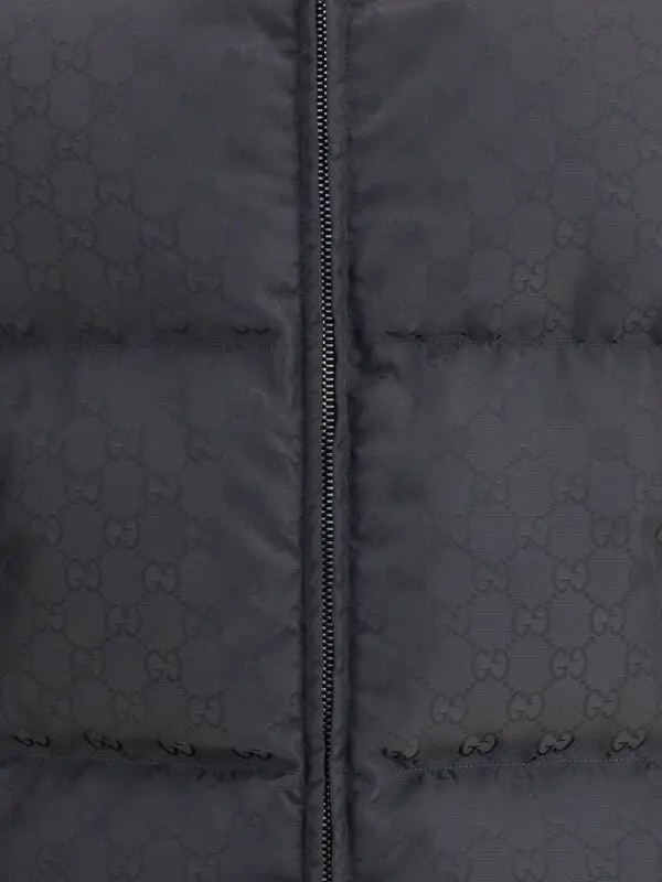 Gucci Monogrammed Zip-up Puffer Jacket With Hood