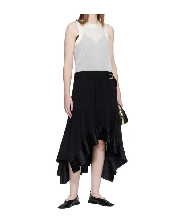 Sacai Patchwork Satin Dress