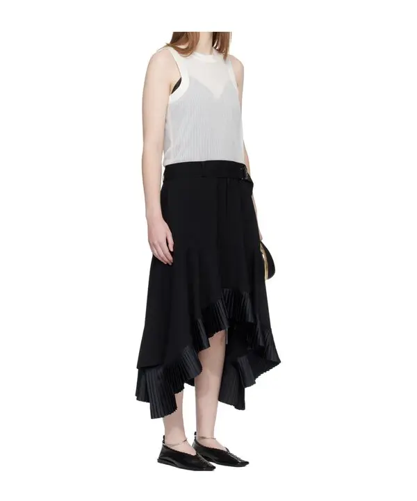 Sacai Patchwork Satin Dress