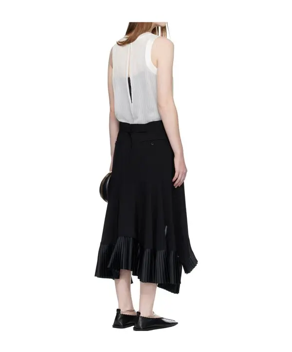 Sacai Patchwork Satin Dress