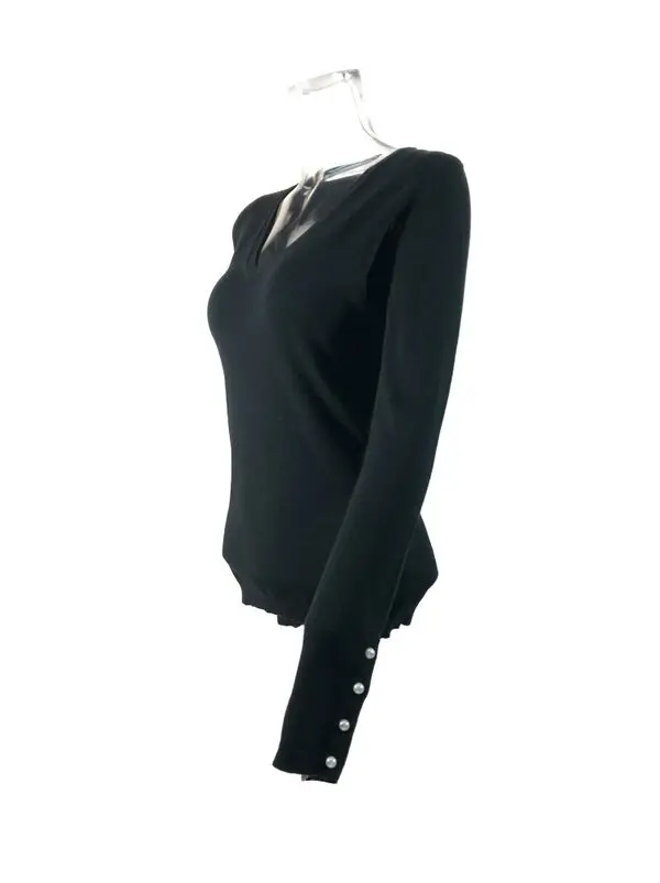 Emporio Armani V-neck Sweater With Button Detailing