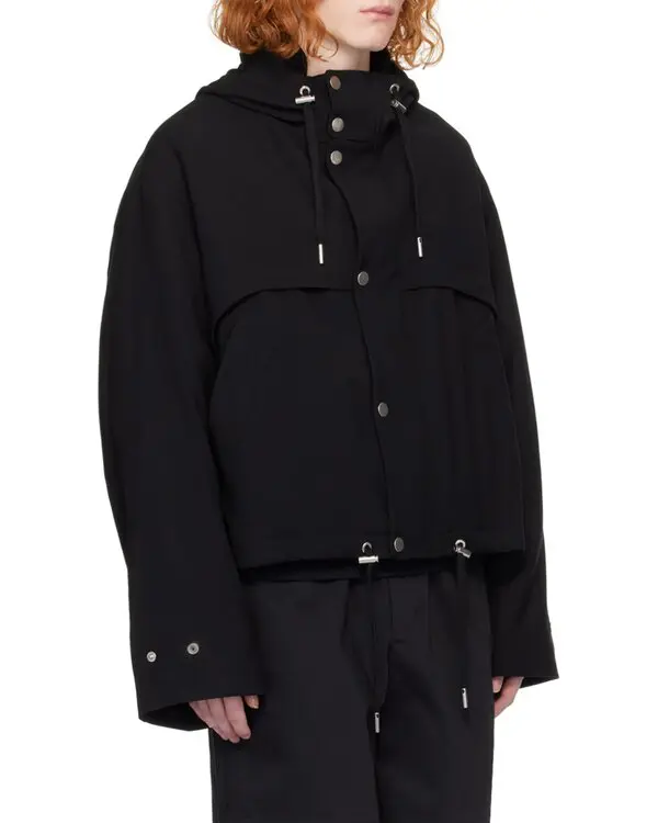 AMI Paris Drawstring Hooded Jacket