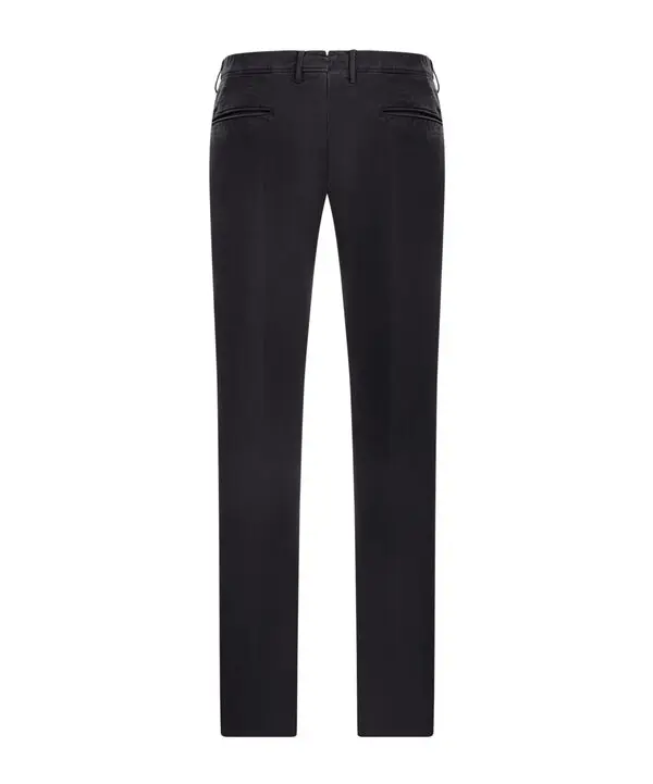 Incotex Belt Loops Casual Trousers - Black