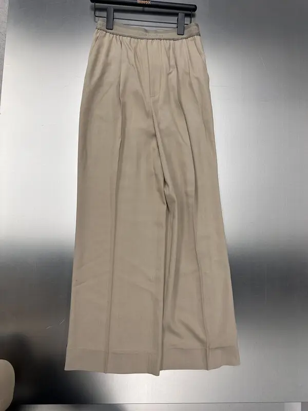 Acne Studios Logo Tape Wide Leg Trousers