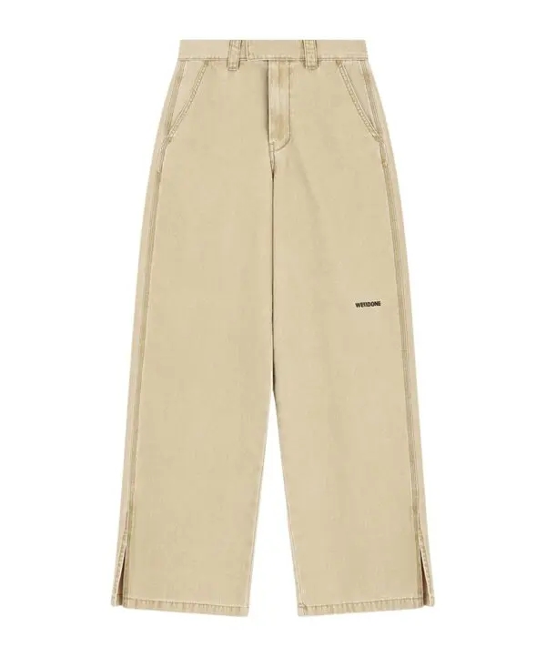 We11Done Belt-loop Casual Pants - Light Brown