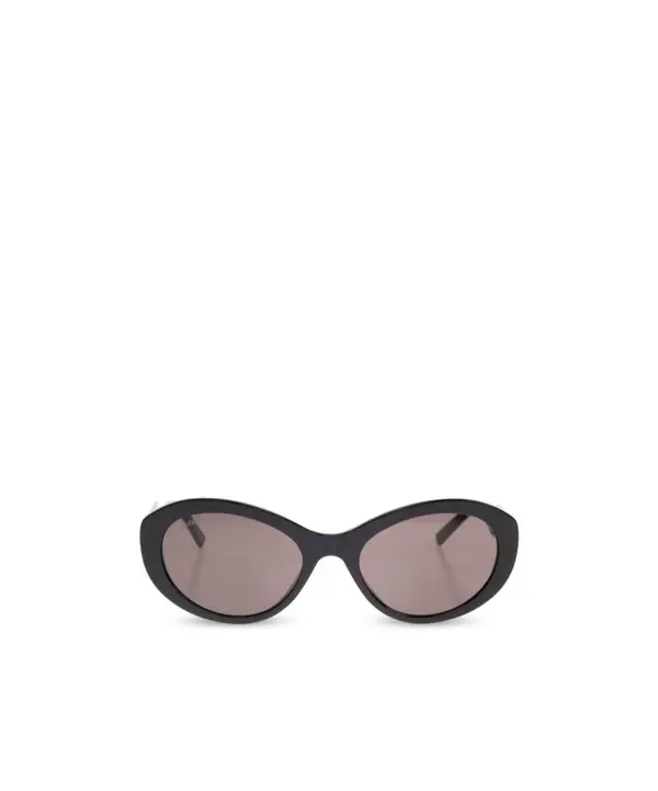 Balenciaga Flat Oval Sunglasses - Black