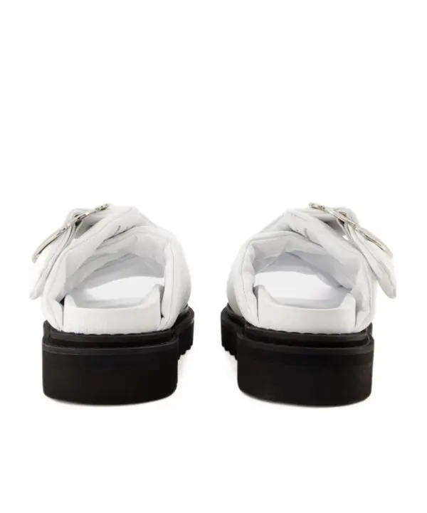Toga Buckled Puffer Sandals