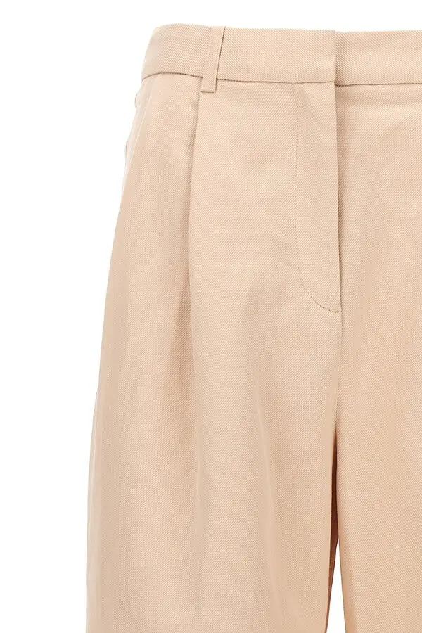 LOULOU STUDIO Idai Wide-leg Tailored Pleated Pants