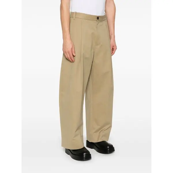 Studio Nicholson Sorte High-waisted Wide-leg Trousers - No