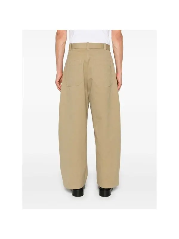 Studio Nicholson Sorte High-waisted Wide-leg Trousers - No