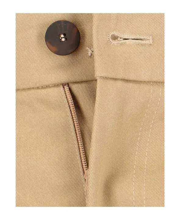 Studio Nicholson Sorte High-waisted Wide-leg Trousers - Nude