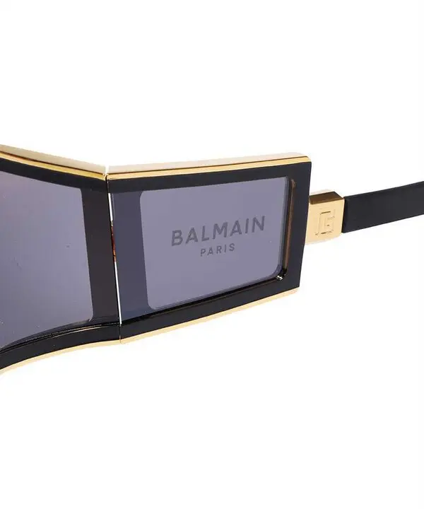 Balmain Fleche Oversized Sunglasses - Purple