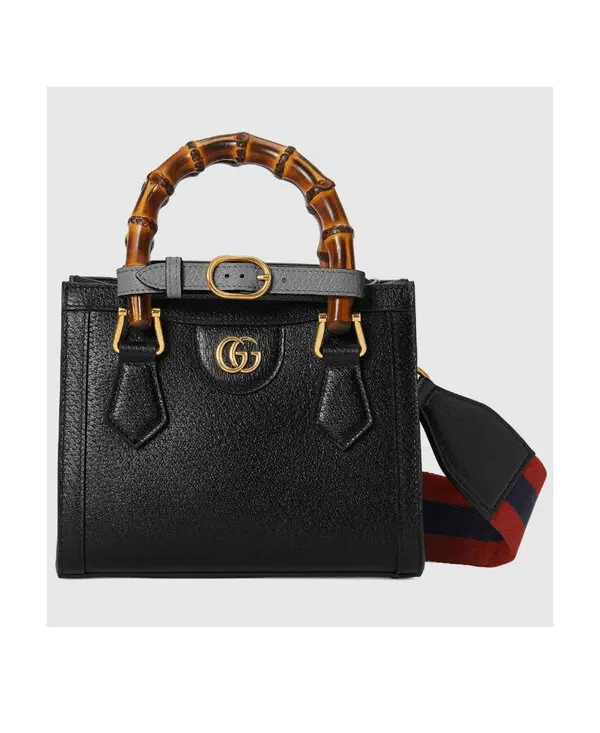 Gucci Mini Diana Top Handle Bag - Black