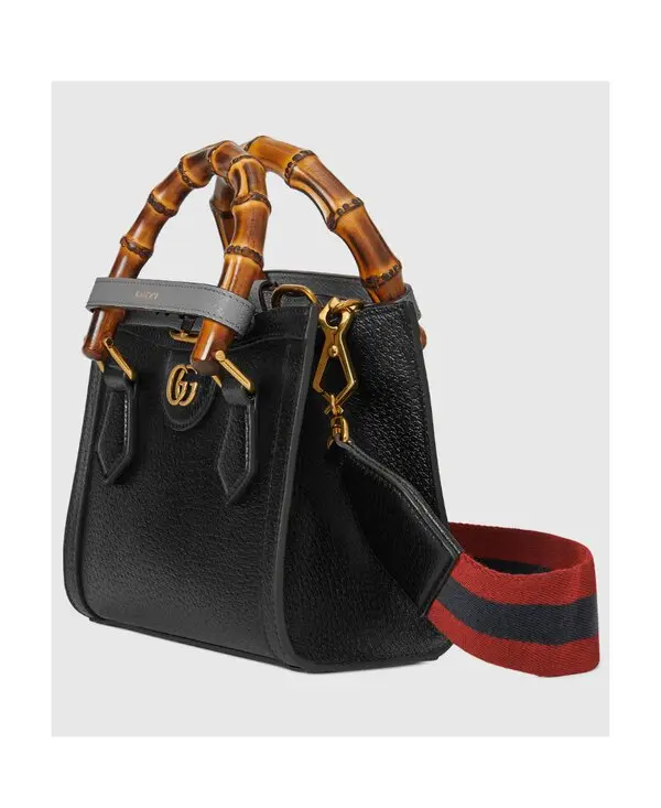Gucci Mini Diana Top Handle Bag - Black