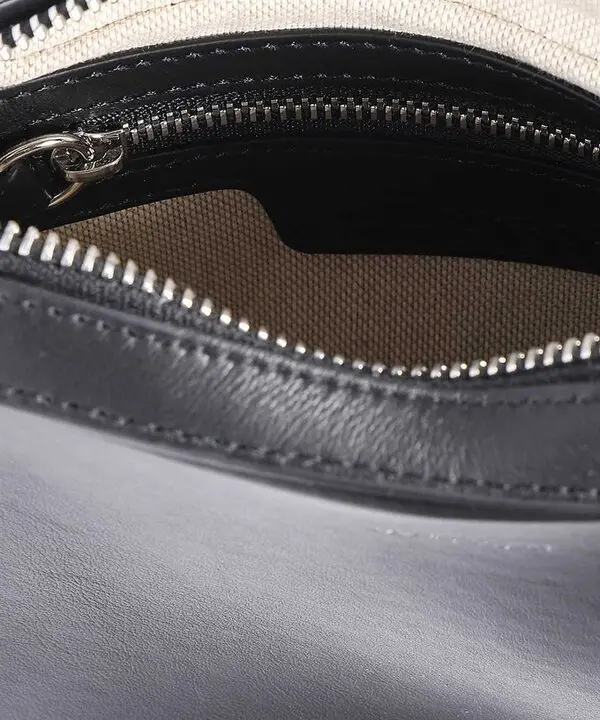 COURREGES Logo Shoulder Bag - Black