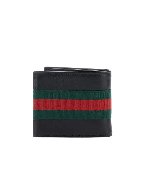 Gucci Web Trademark Bi-fold Wallet