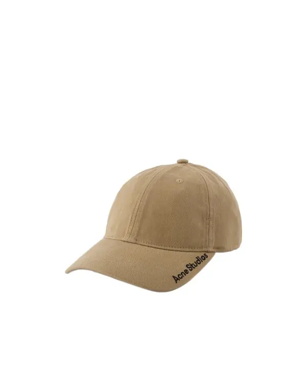 Acne Studios Twill Logo Baseball Cap - Brown